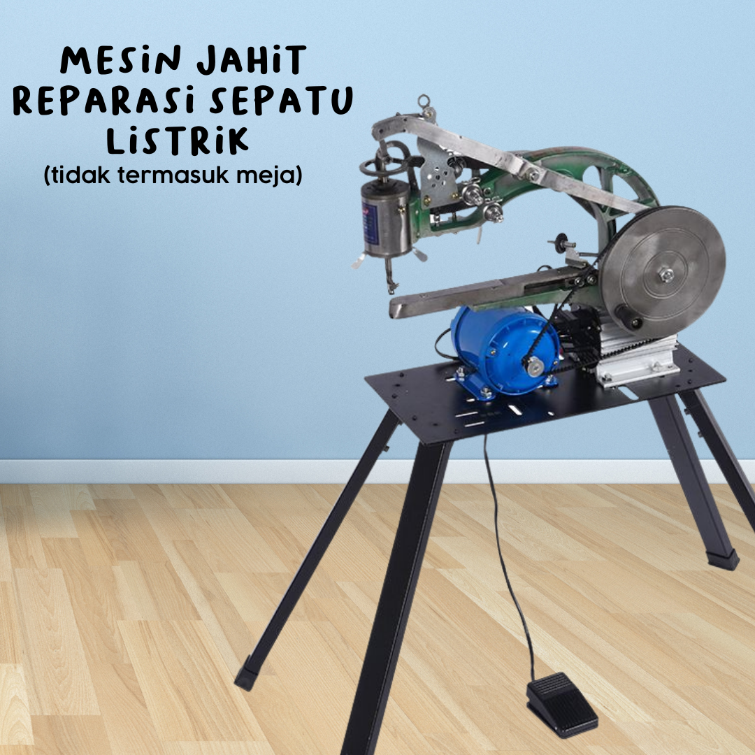 mesin jahit reparasi sepatu kulit tas manual listrik tungku 360° (pilih ...