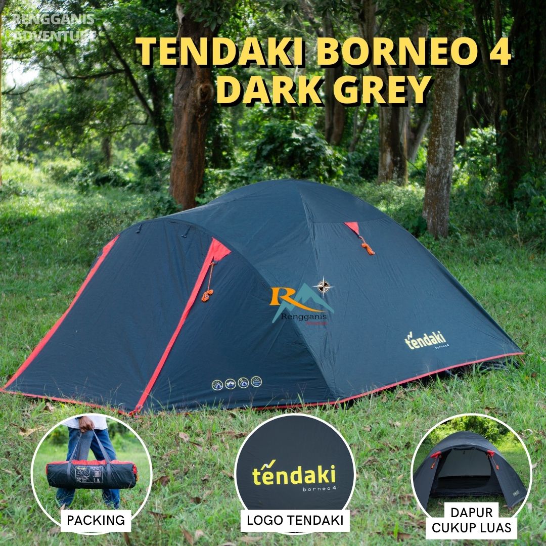 TENDA CAMPING FAMILY TENDAKI BORNEO 4 ORANG BORNEO 3 ORANG JAVA 4 LIGHT ...