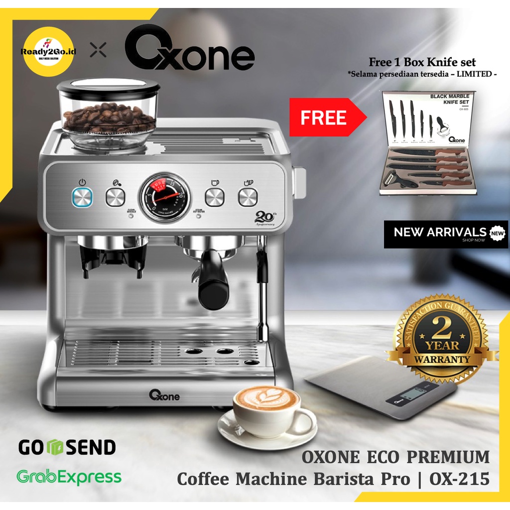 OXONE PREMIUM COFFEE MACHINE BARISTA PRO OX-215 | Mesin kopi OX215 | Lazada Indonesia