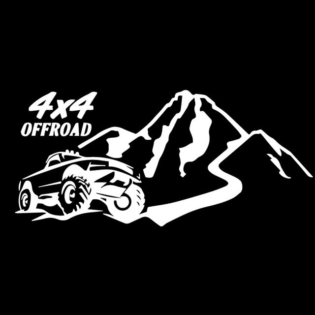 cutting stiker timbul 4X4 off Road Mobil gunung 18 * 8cm keren unik ...
