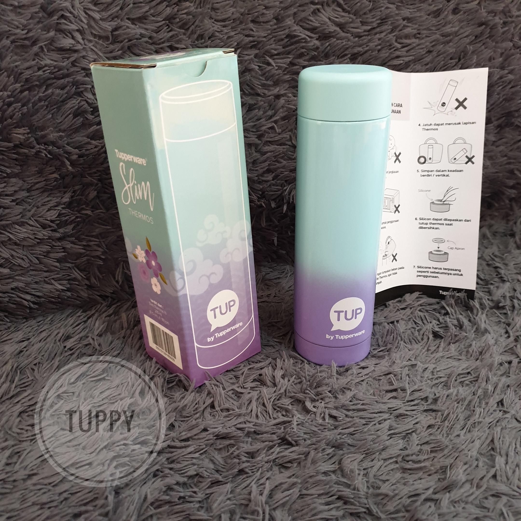 Slim Thermos (1) - Blue Purple Termos Tupperware | Lazada Indonesia