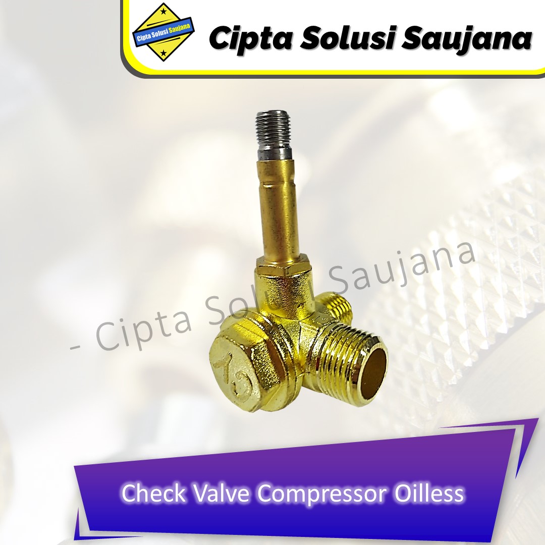 CHECK VALVE KOMPRESOR ANGIN OILLESS PANJANG NEPEL NEPLE DRAT OILESS ...