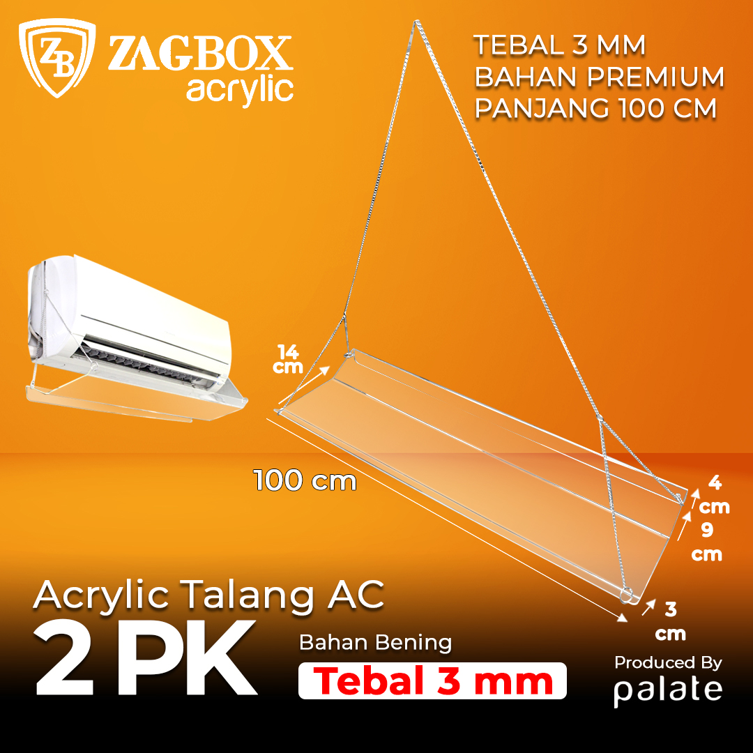 Reflector AC Acrylic - Talang AC 2 PK- Penahan Hembusan AC 3MM Premium ...