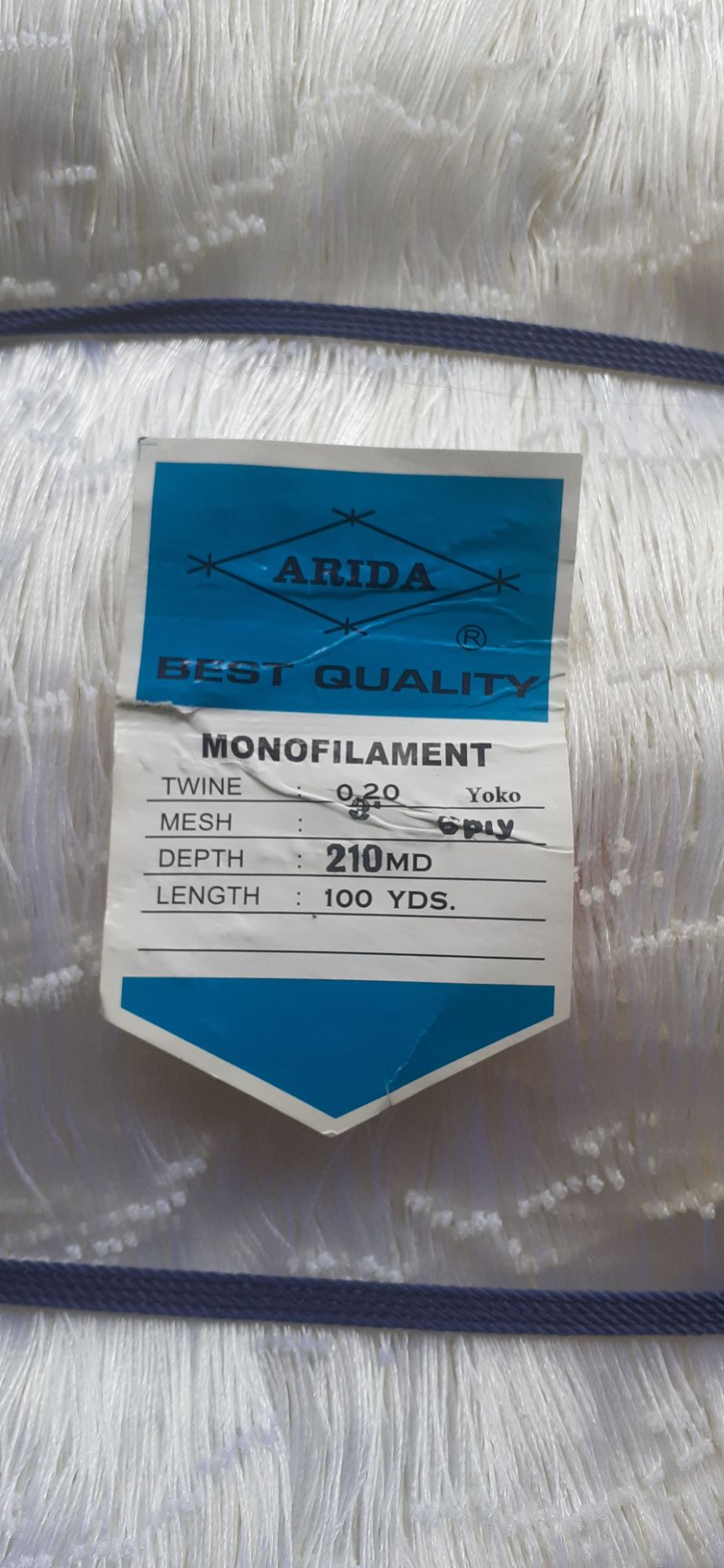 JARING IKAN 3 INCH GILLNET MILENIUM ARIDA 210/100 tebal 6 ply | Lazada ...