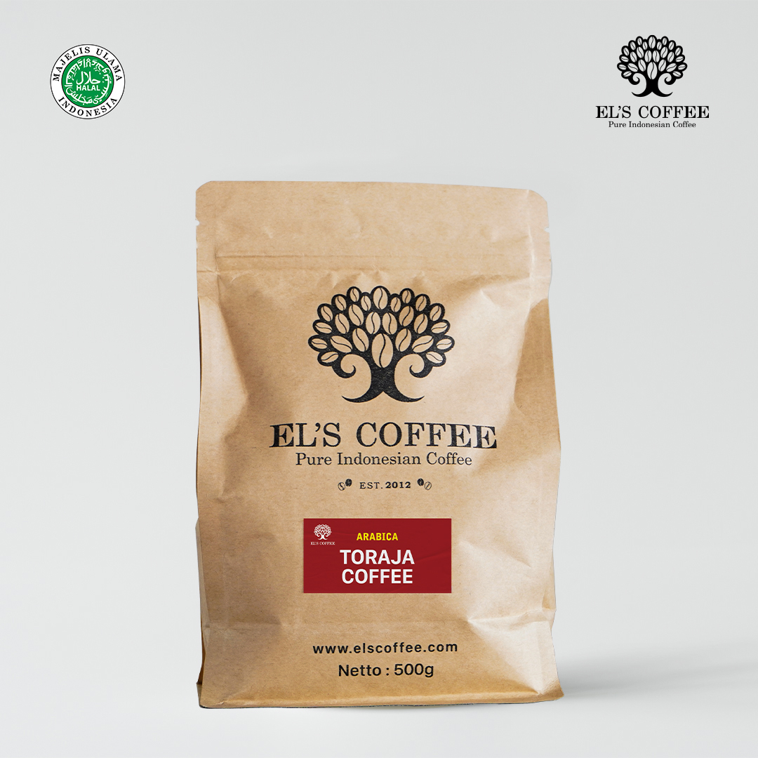 EL'S COFFEE Toraja Arabika 500Gr Pure Indonesia Coffee Beans / Fine ...