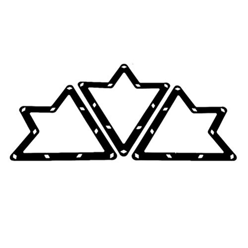 6 Pack Pool Billiard Rack 9 Ball Triple-cornered Magic Rack Sheet Fun ...