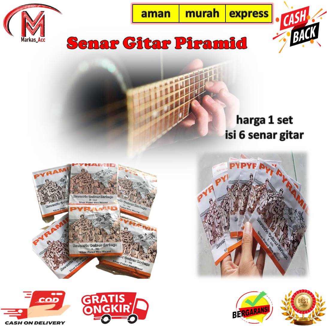 Senar Gitar String Akustik - Pyramid 1 set isi 6 senar | Lazada Indonesia