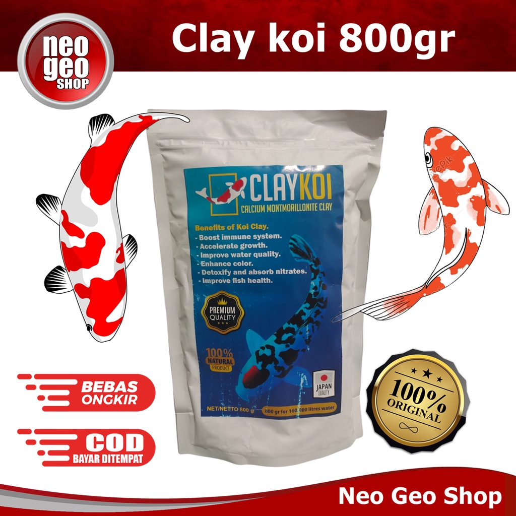 Clay Koi ClayKoi Calcium Montmorillonite Clay Penjernih Kolam Koi ...