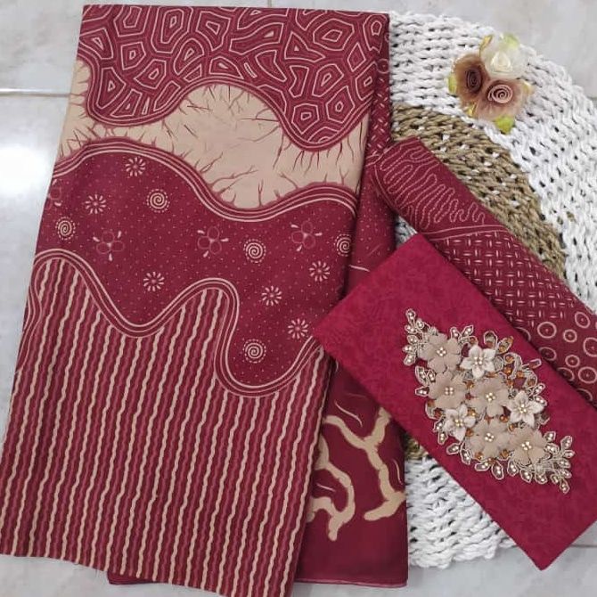 kain batik motif akar retno batik kain batik 2 meteran | Lazada Indonesia