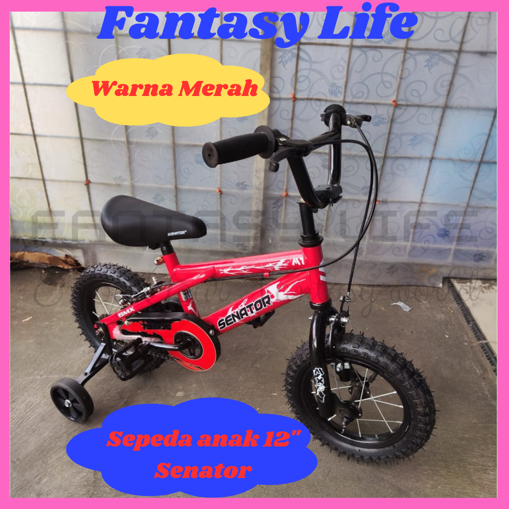 Senator Sepeda anak full bike 12 inch model BMX 2 3 4 5 tahun | Lazada ...