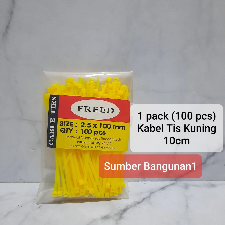 Kabel tis pagar 10cm cable tie 10 cm warna biru hijau merah kuning ...
