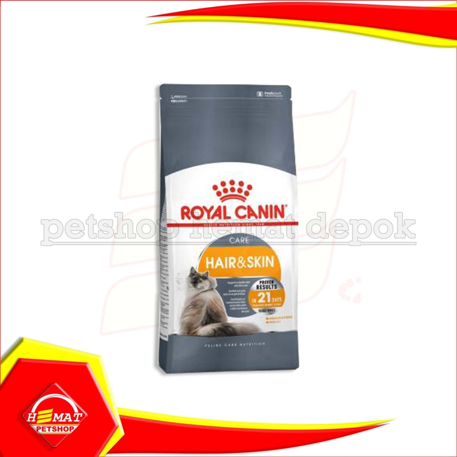 Makanan Kucing Royal Canin Hair Skin 2 Kg cat dry food adult 2kg bulu ...
