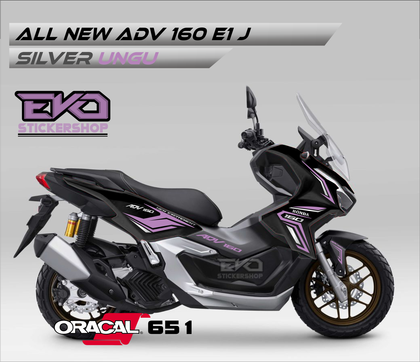 Sticker HONDA ADV 160 2022 HITAM cutting stiker adv E1 | Lazada Indonesia