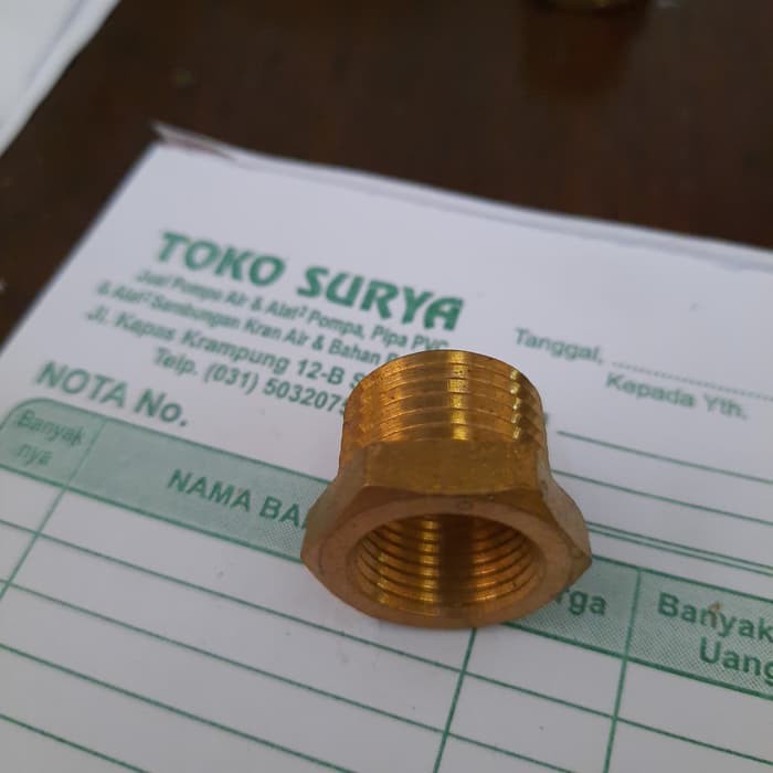 Verlop Ring Kuningan 1/2 x 3/8 Verlop Kuningan 1/2 x 3/8 Kuningan ...