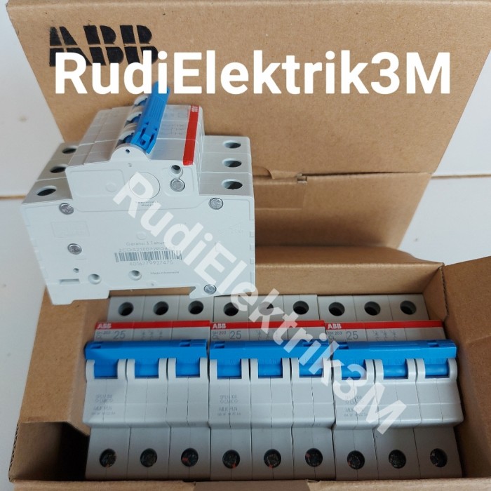 [READY] Mcb 3 Phase Abb 25A AsIi Pln / Alat Listrik Murah / Stop Kontak ...