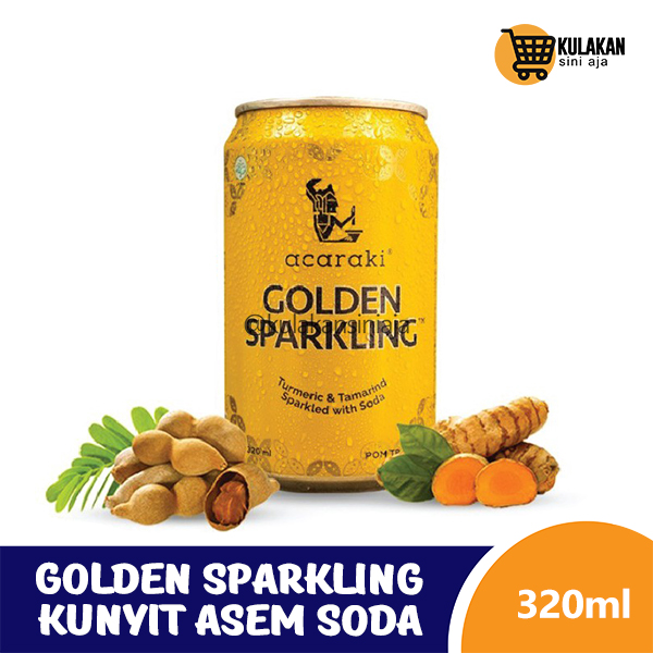 Acaraki Golden Sparkling Rasa Kunyit Asem With Soda 320 ML | Lazada ...