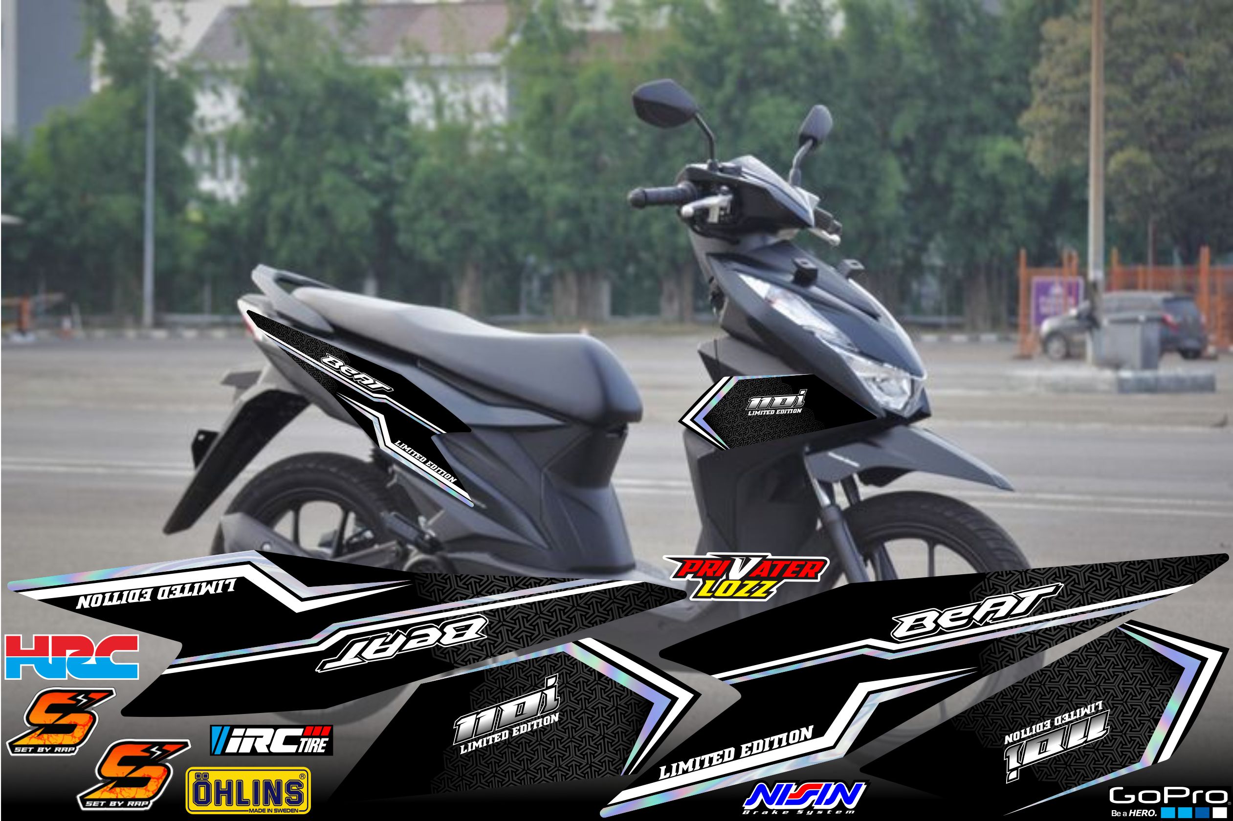 COD / STICKER STRIPING HONDA BEAT DELUXE VARIASI STIKER MOTIF STYLIST ...