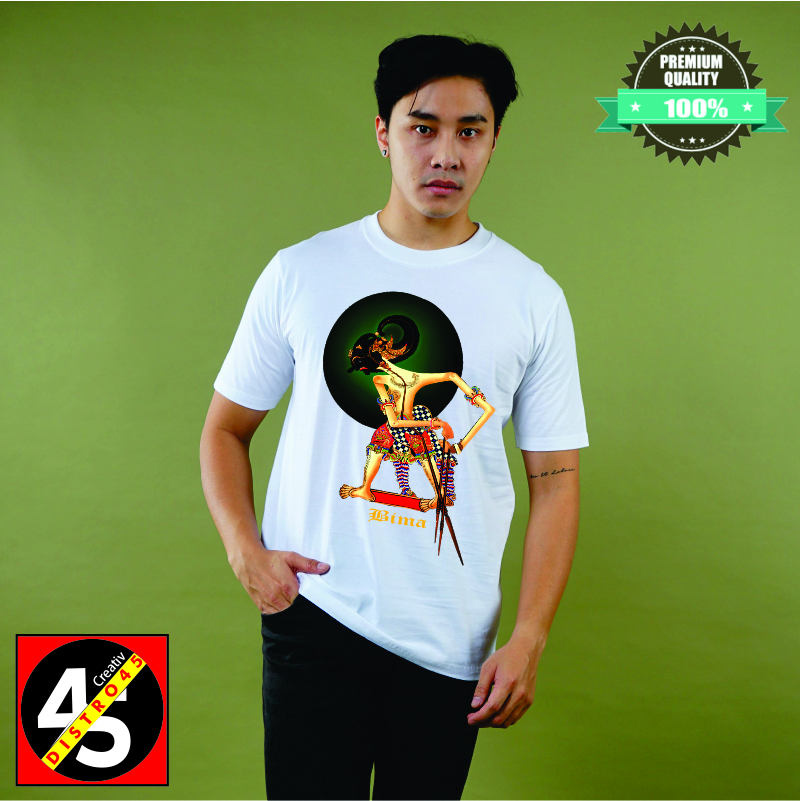 Kaos Wayang Bima Werkudara / T shirt Wayang Bima Terbaru / Baju Wayang ...