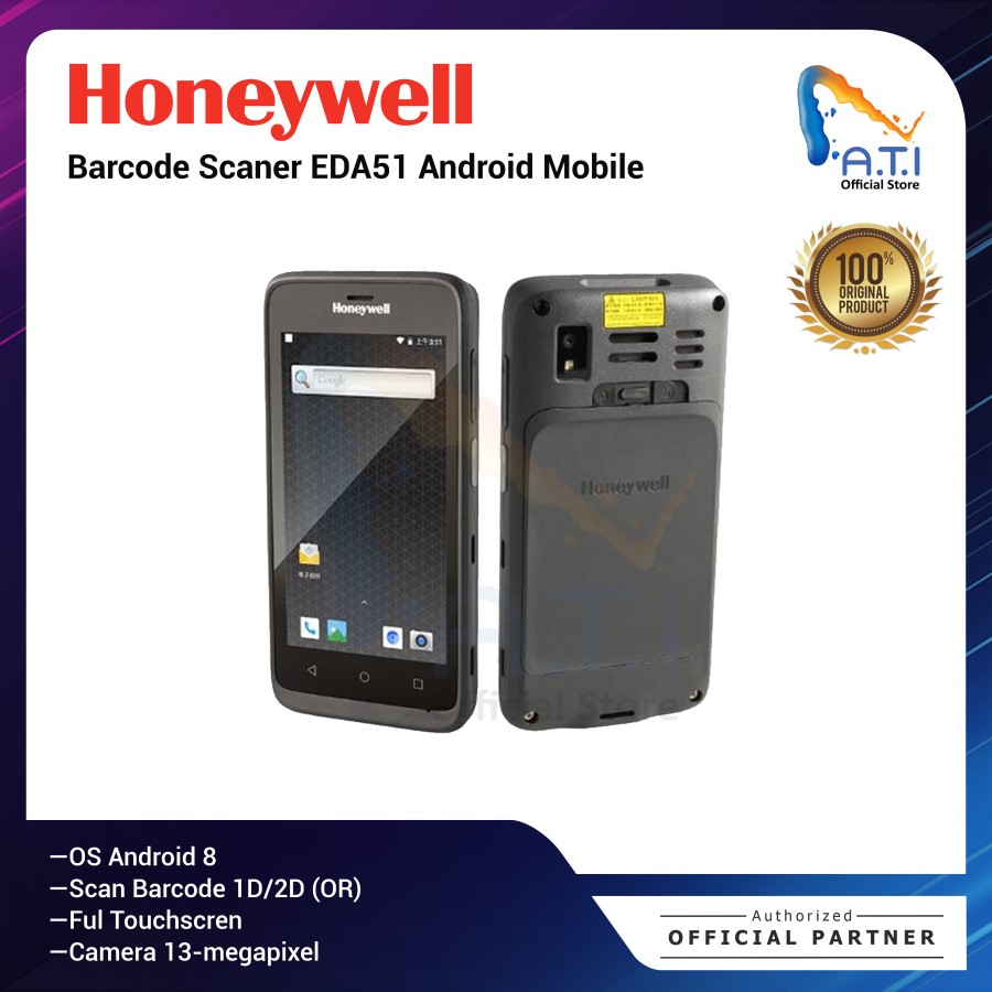 HONEYWELL Barcode Scanner EDA51 Android Mobile Touchscreen 1D 2D EDA ...