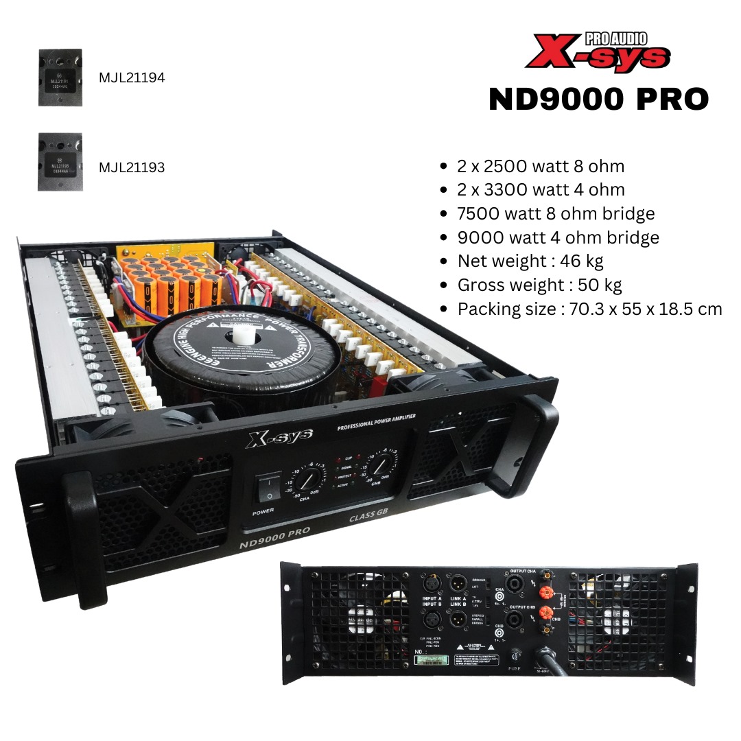 X-Sys Power Amplifier ND9000 PRO ND 9000Pro ND-9000 PRO Original ...