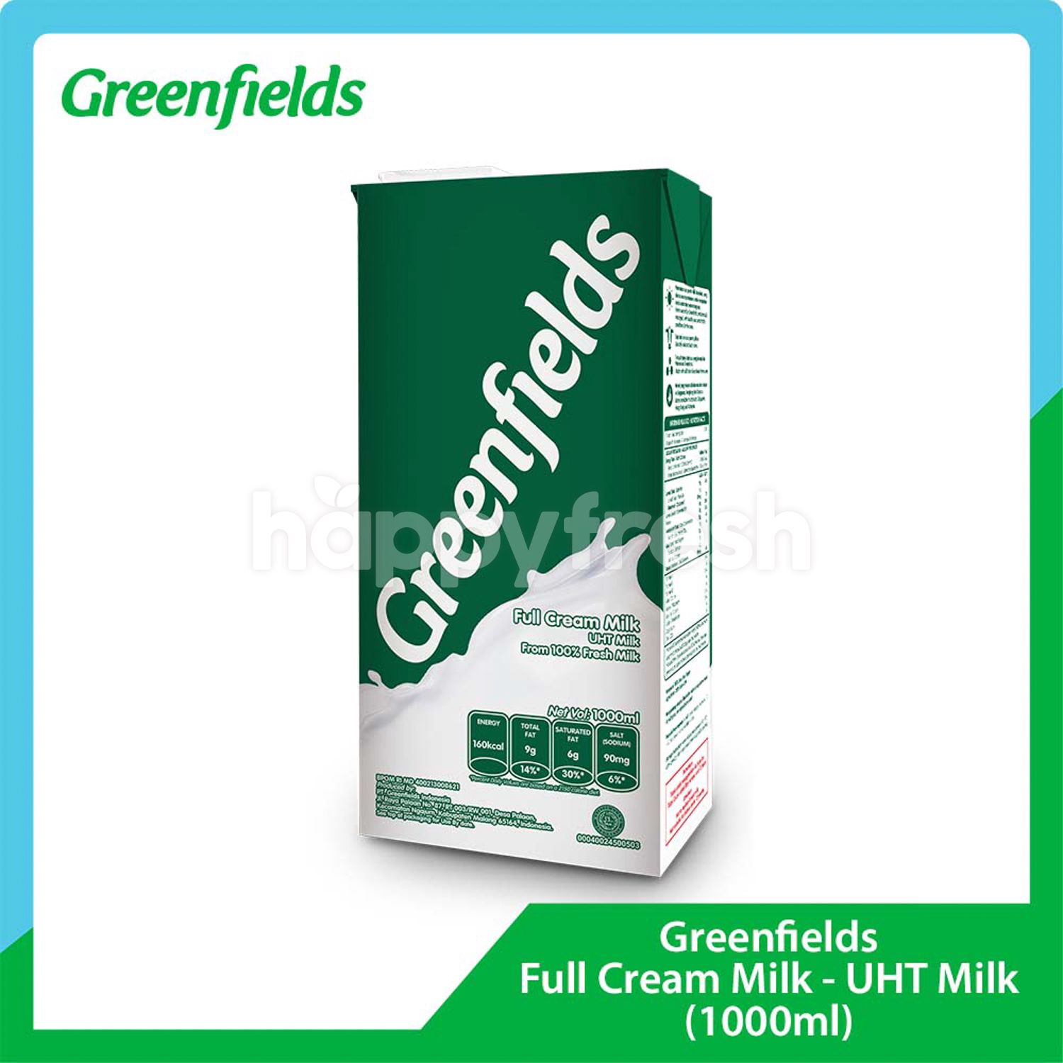 susu uht greenfield full cream 1lt | Lazada Indonesia