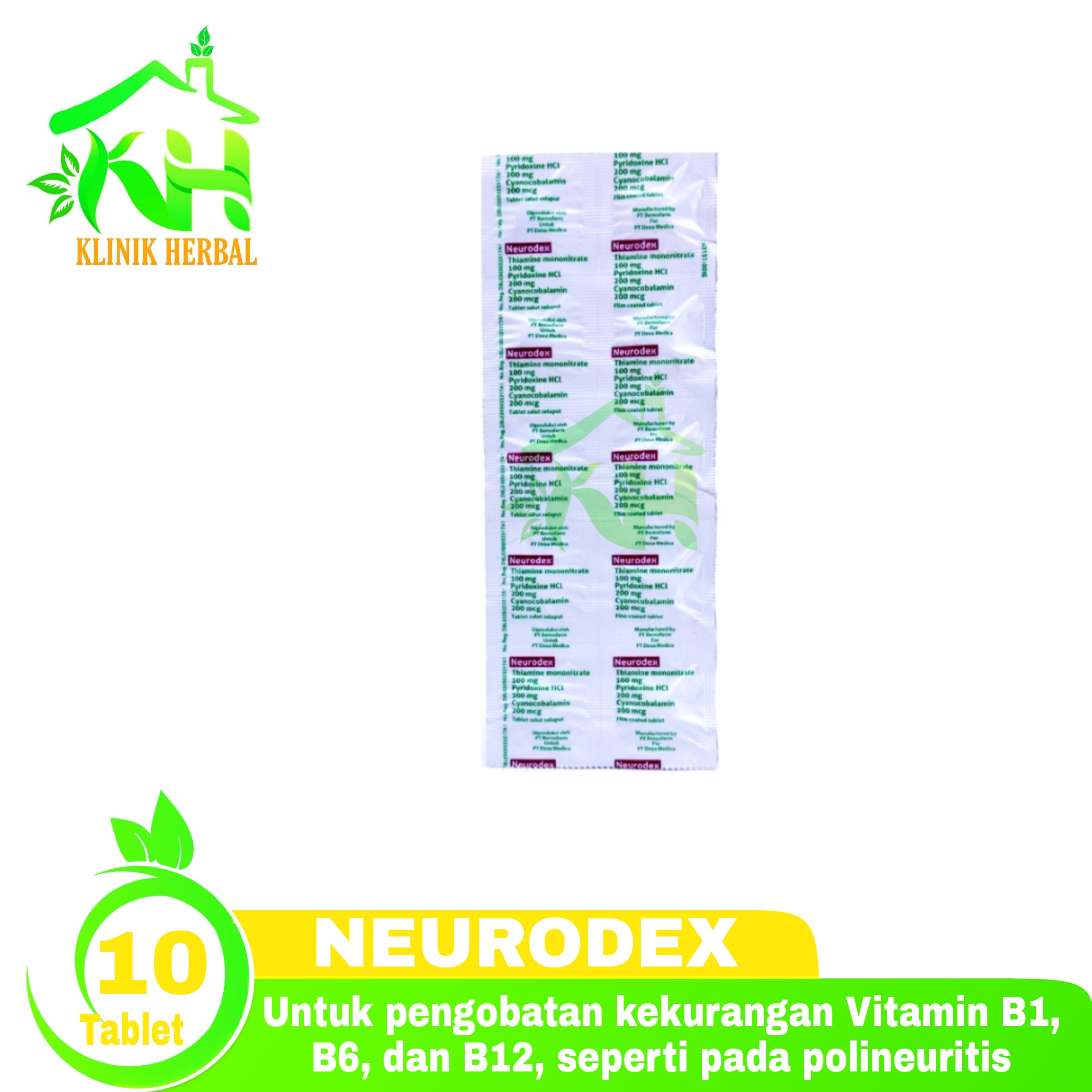 Neurodex Tablet Persetrip - Vitamin B1 B6 B12 | Lazada Indonesia