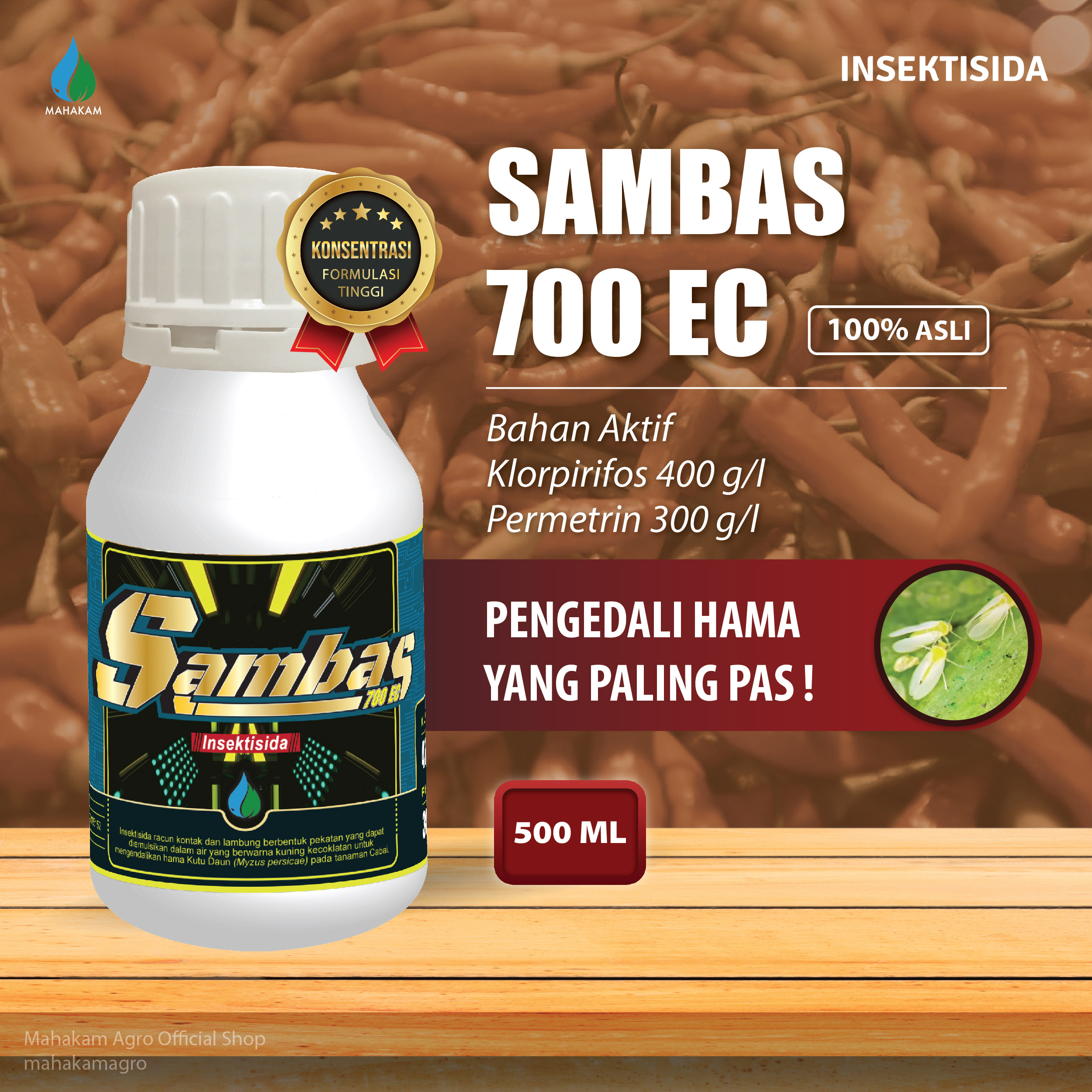 Mahakam Sambas 700 EC 200 ml Insektisida Pestisida Pembasmi Hama Tanaman Cabai | Lazada Indonesia
