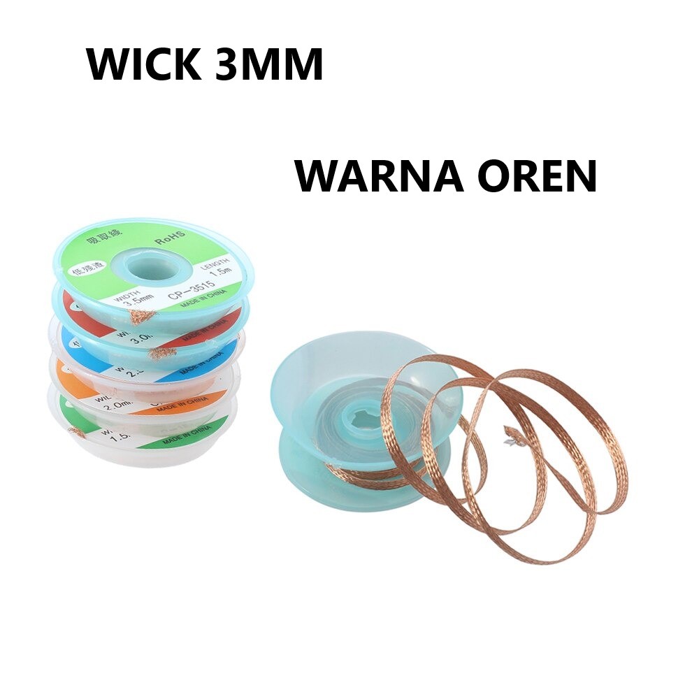 Solder wick tembaga pembersih timah pcb 2mm 3mm desoldering wire ...