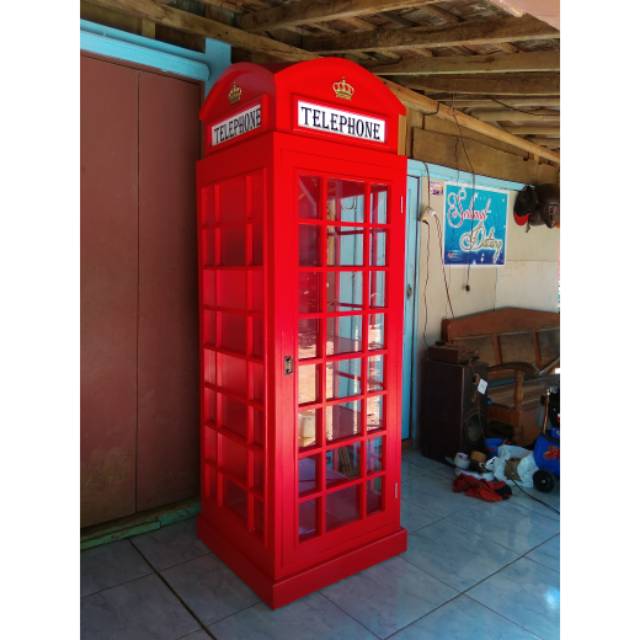 almari pajangan box telephone / lemari telepon | Lazada Indonesia