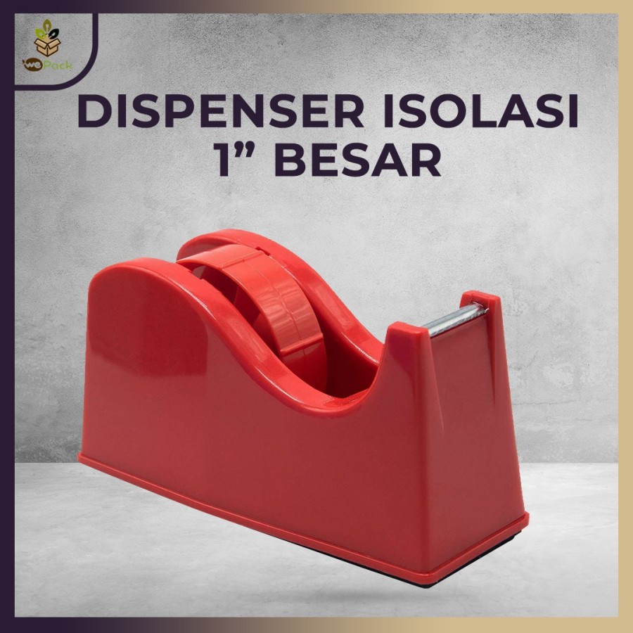Tape Dispenser 1 Inch Alat Potong Isolasi Tempat Duduk Isolasi | Lazada ...