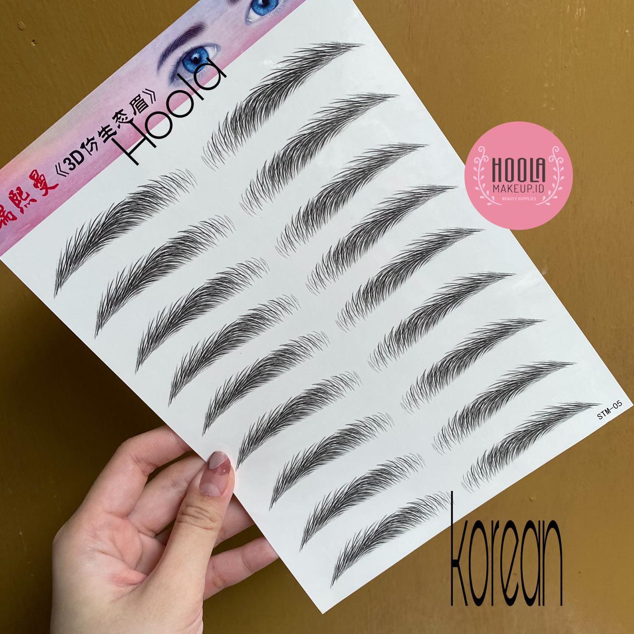 Stiker Tato Alis 4D Rias Alis Seperti Rambut Tempel Pembentuk Stiker ...