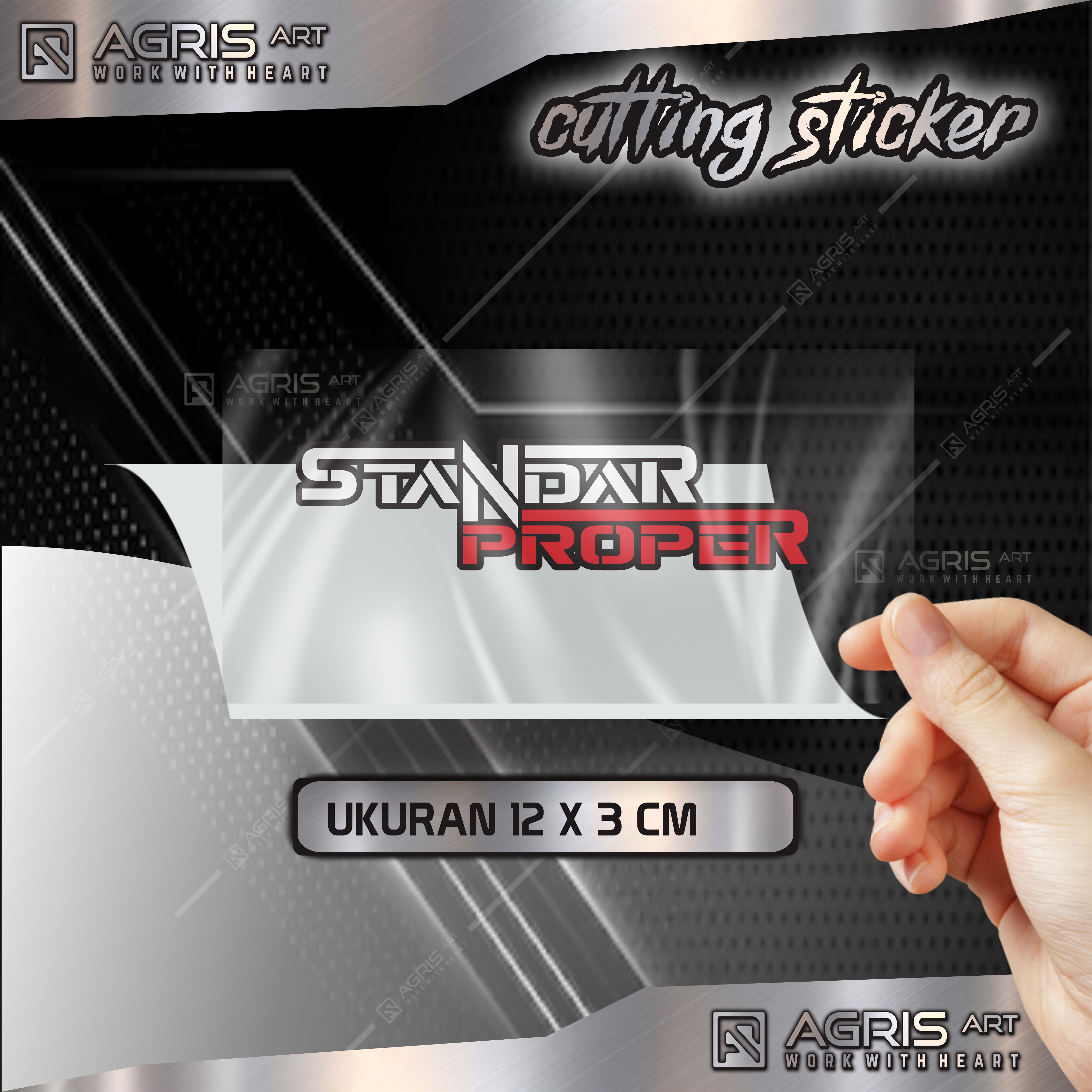 stiker standar proper versi baru cutting sticker standar proper versi ...