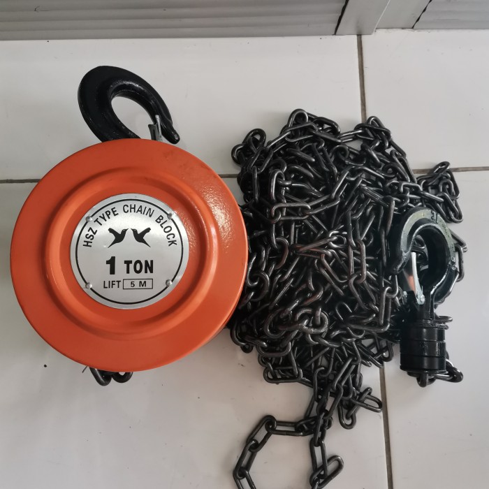 Chain block 1 ton x 5 meter takel tekel katrol rantai kerekan | Lazada ...