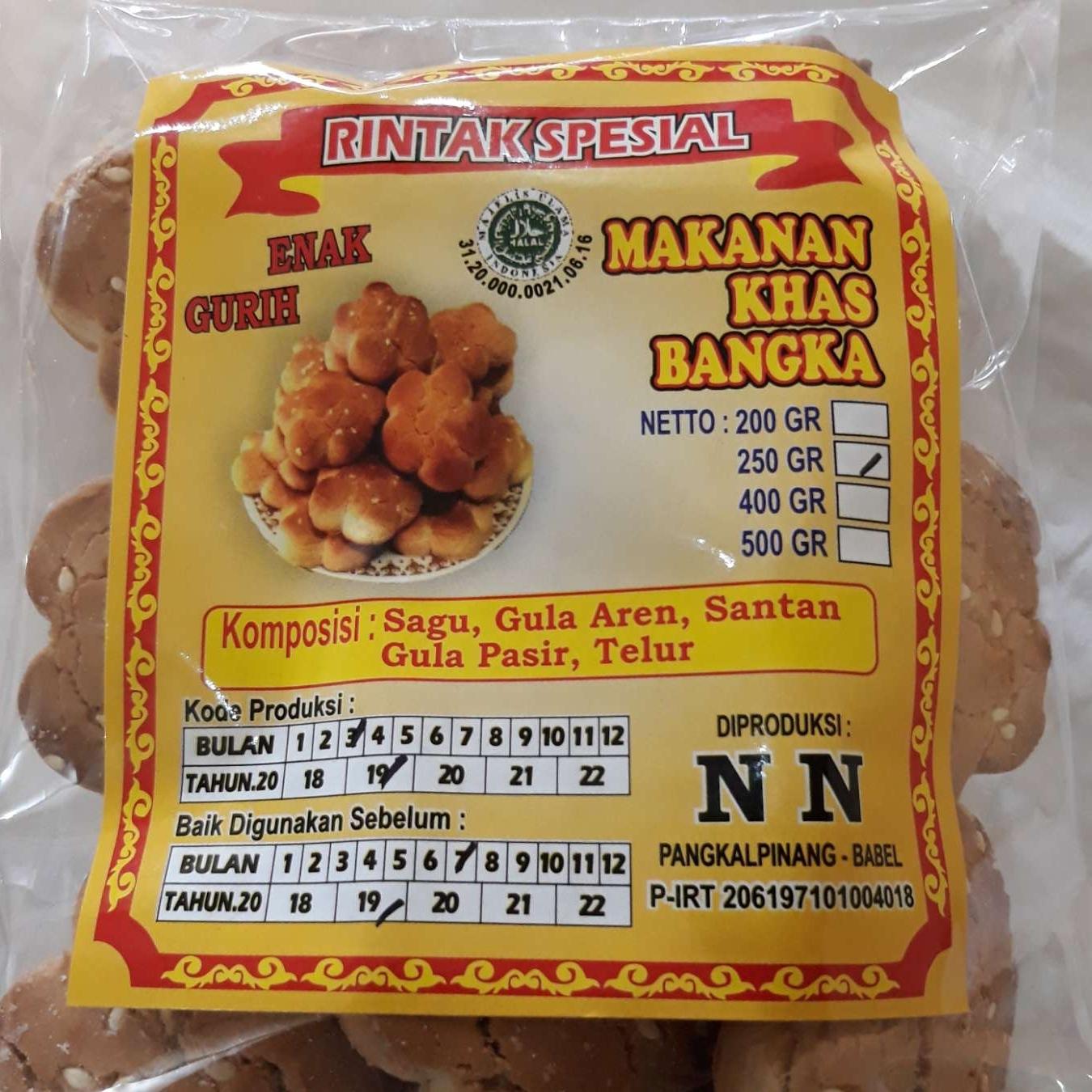 Kue rintak NN spesial khas bangka belitung 250 gram | Lazada Indonesia
