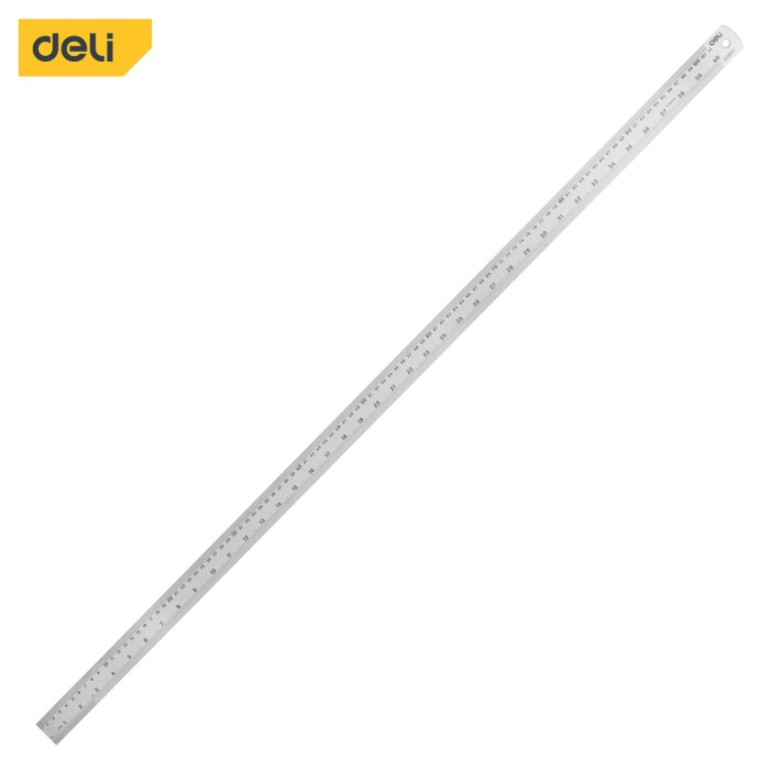 Deli Penggaris Besi 100 Cm / Steel Ruler Garisan 100 Cm EDL8100Y ...