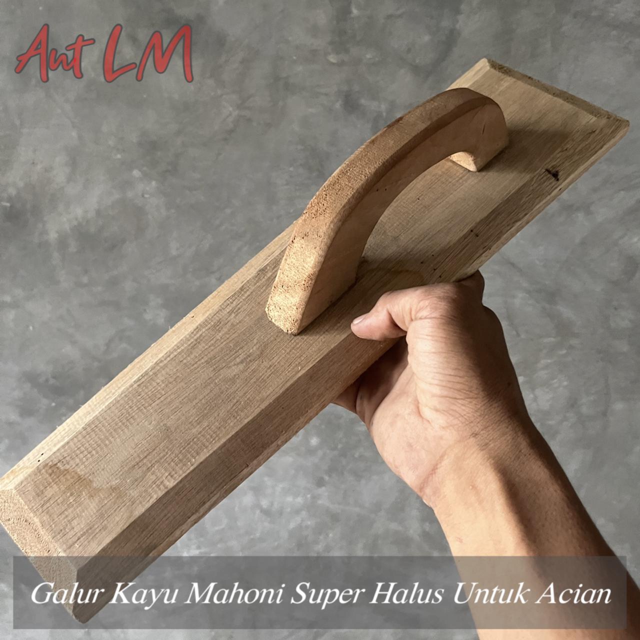 Galur Kayu Mahoni 40 CM Untuk Aci Tembok - Cetok Panjang Kayu Penghalus ...