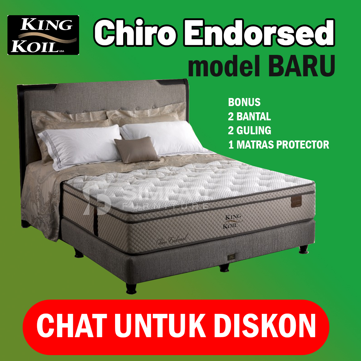 King Koil Chiro Endorsed New Series 180x200 Kasur Tanpa Divan Sandaran Kasur 7 Zone Pocket Spring Kasur Awet Dan Tahan Lama Kasur Untuk Kesehatan Tulang Punggung Lazada Lazada Indonesia