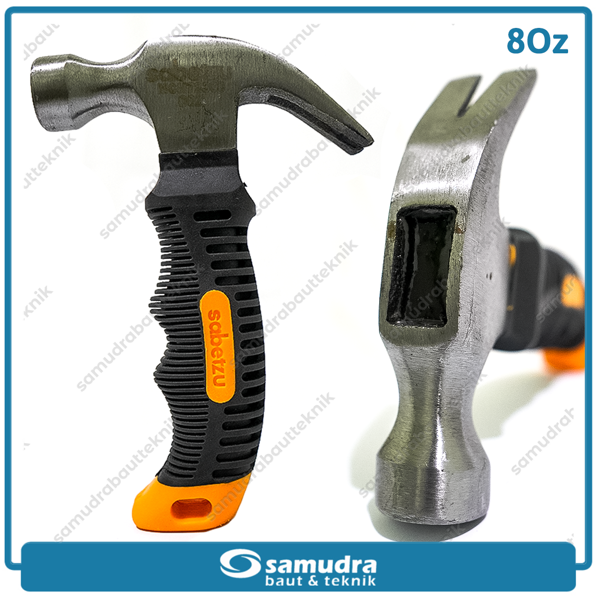 Palu Kambing 8 oz Cebol SABETZU Martil Besi Pendek Mini Claw Hammer ...