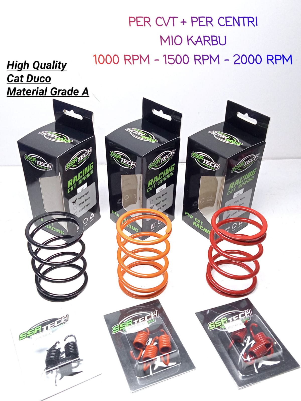 Per CVT Mio Karbu 1000 RPM 1500 RPM 2000 RPM SET PER SENTRI | Lazada ...