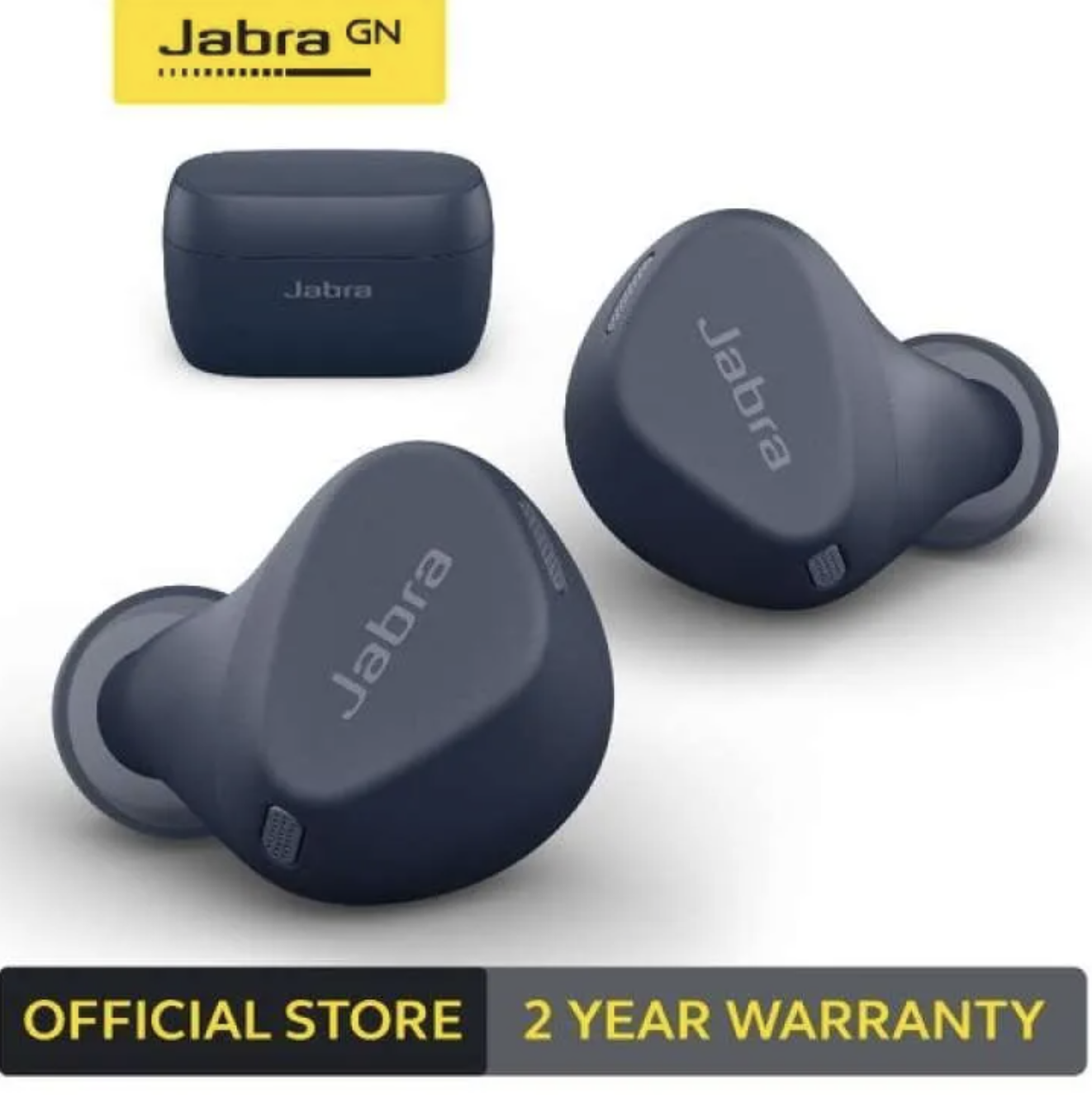Headset Bluetooth TWS Jabra Elite 4 TWS - NAVY | Lazada Indonesia