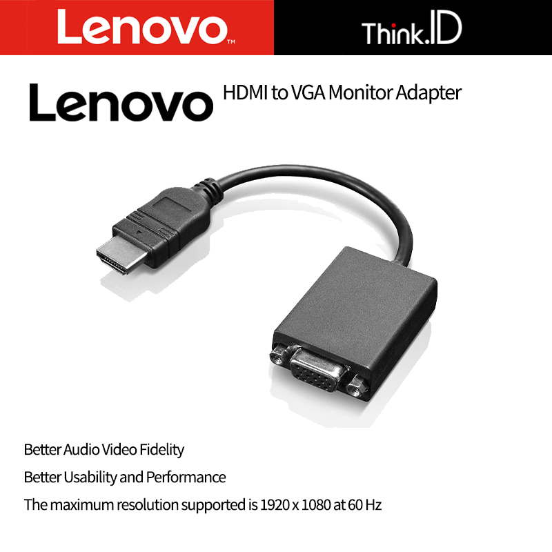 LENOVO HDMI to VGA Monitor Adapter 0B47069 | Lazada Indonesia