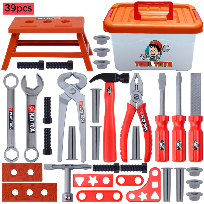 Mainan Toolbox Kit 68 PCS Pendidikan Anak Laki-laki Alat Set Simulasi ...