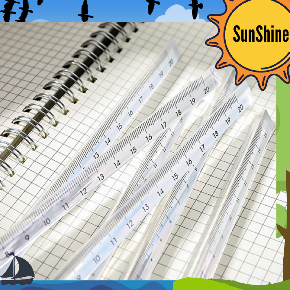 Penggaris Prisma / Skala Segitiga Transparan 20 Cm RS0006 | Lazada ...