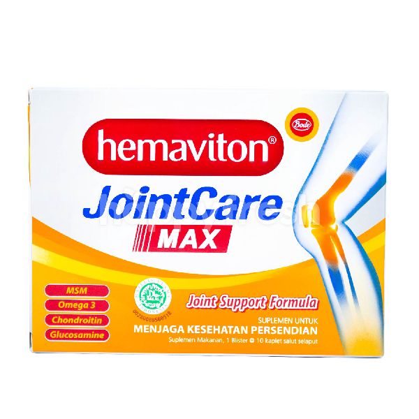 Hemaviton JointCare Max 1 strip isi 10 kaplet Hemapiton Hemafiton Join ...