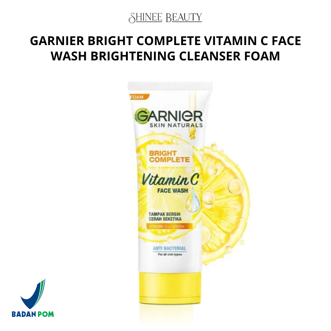 Garnier Bright Complete Vitamin C Face Wash Brightening Cleanser Foam