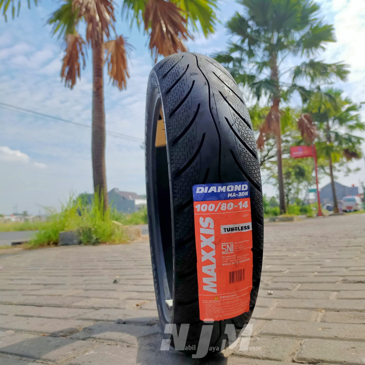 Maxxis Diamond MA-3DN 100/80-14 Free Pentil Tubeless. | Lazada Indonesia