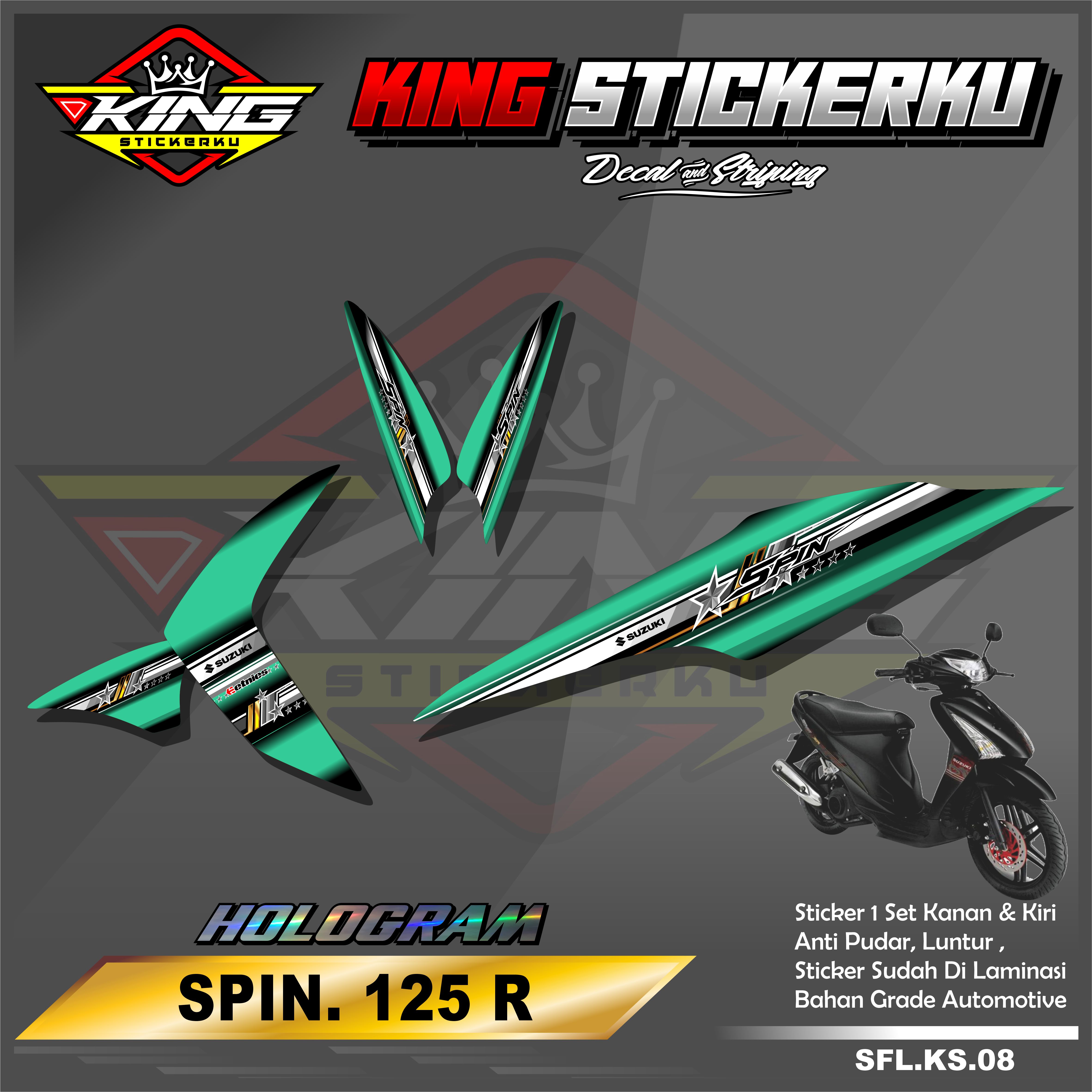 Sticker Striping Variasi Suzuki Spin 125 R - Stiker Striping Motor Spin ...