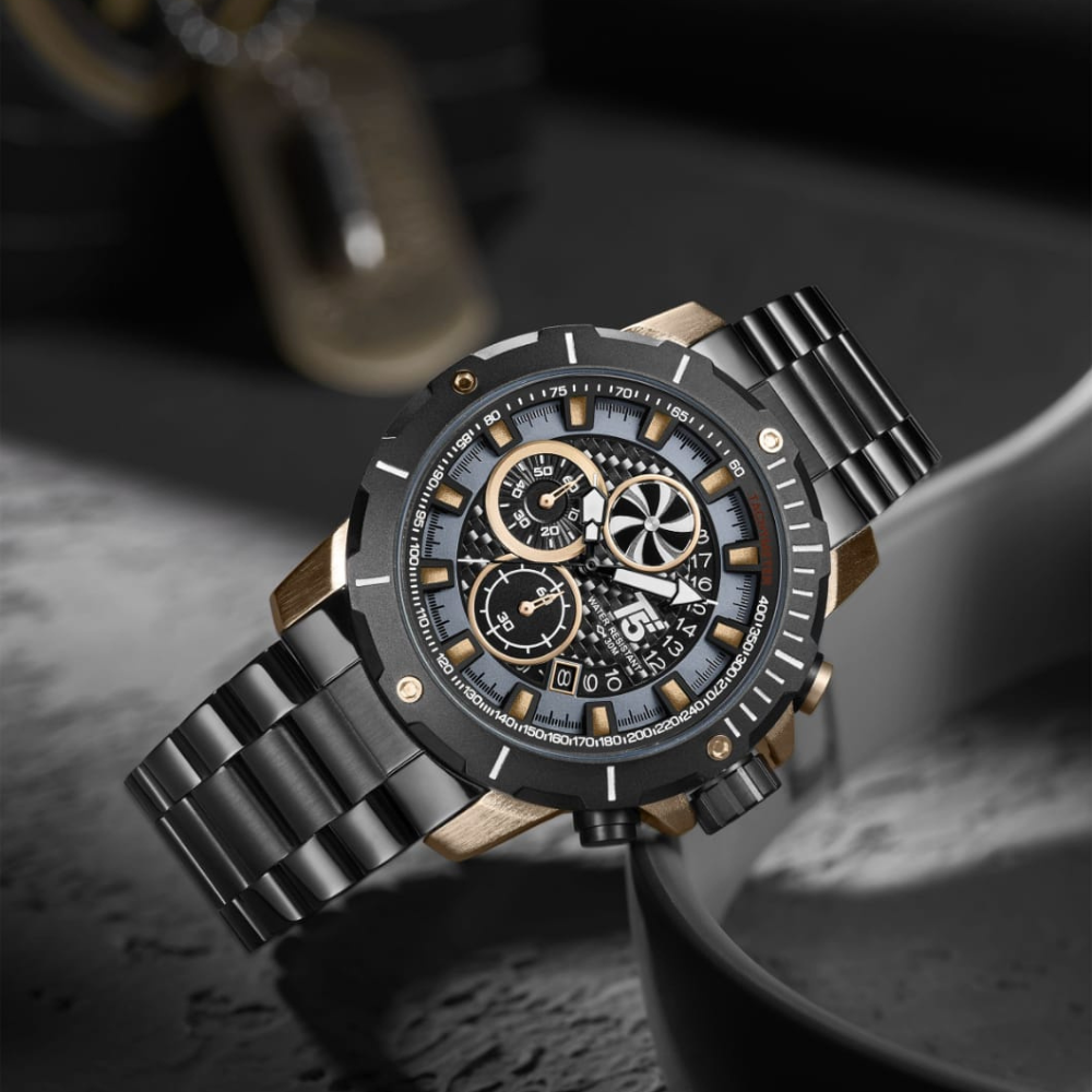 Jam Tangan Pria T5 H 3787G T5 3787 ORIGINAL Chronograph Fitur Crono dan ...