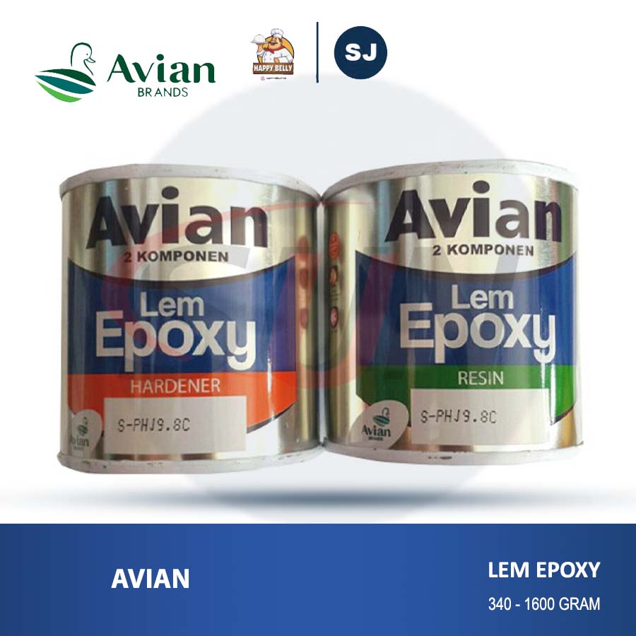 Lem Epoxy Avian 220 cc 340 gram kayu Besi logam Kaca | Lazada Indonesia