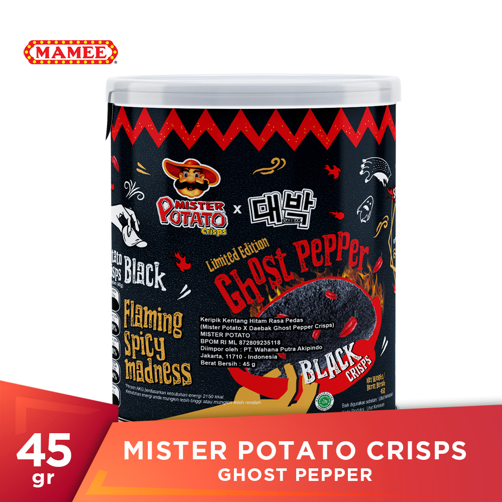 Mister Potato Crisps Ghost Pepper 45gr Lazada Indonesia